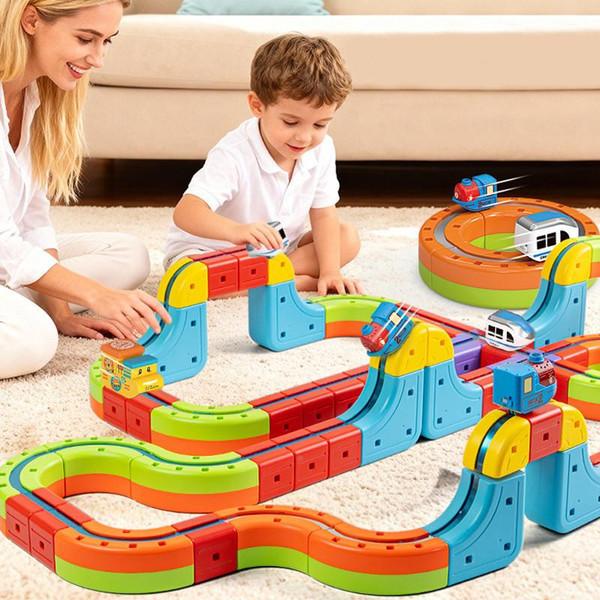 Magnetic Train Track Set – Rail Car Toy