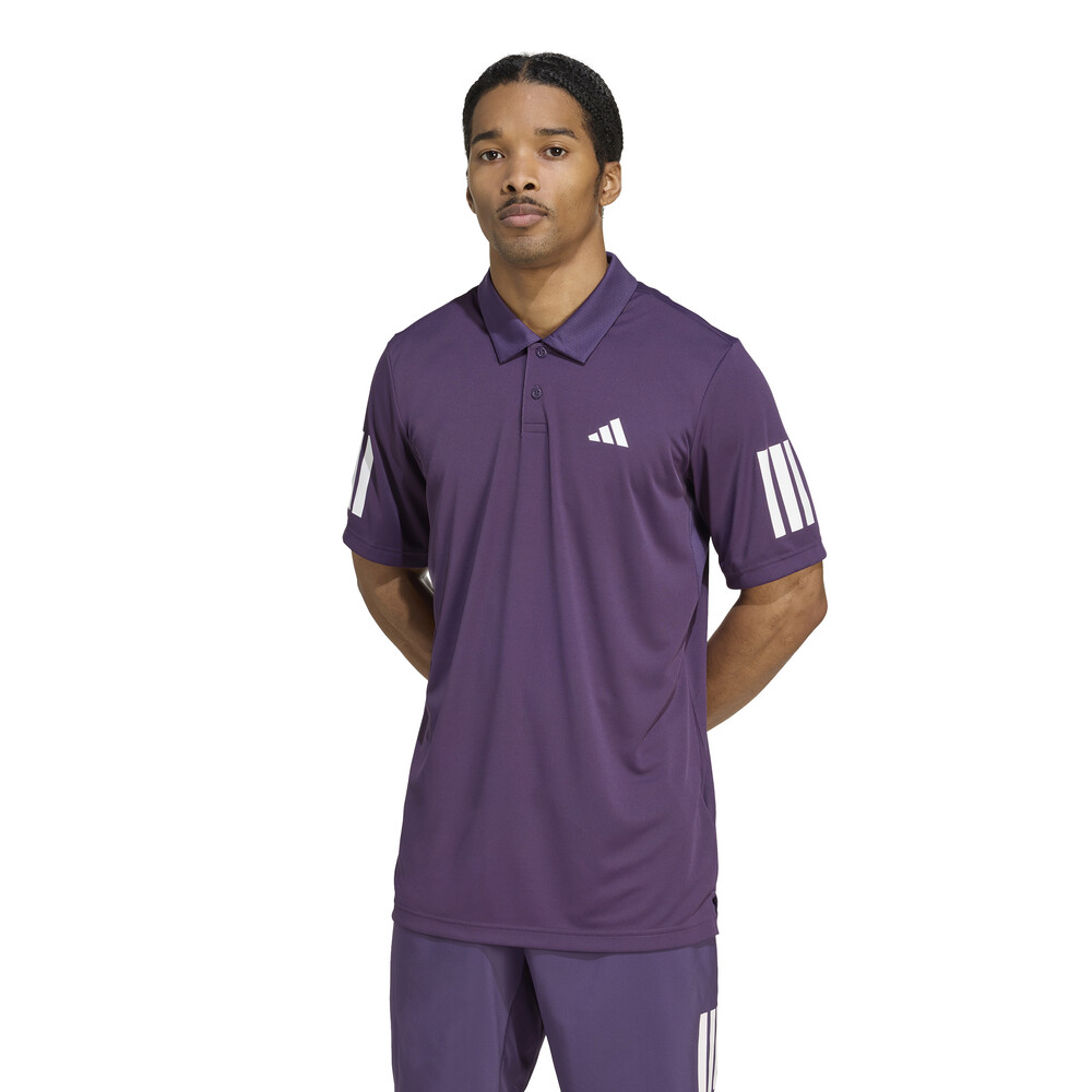 adidas Club 3 Stripes Polo (M) | Fromuth Racquet Sports