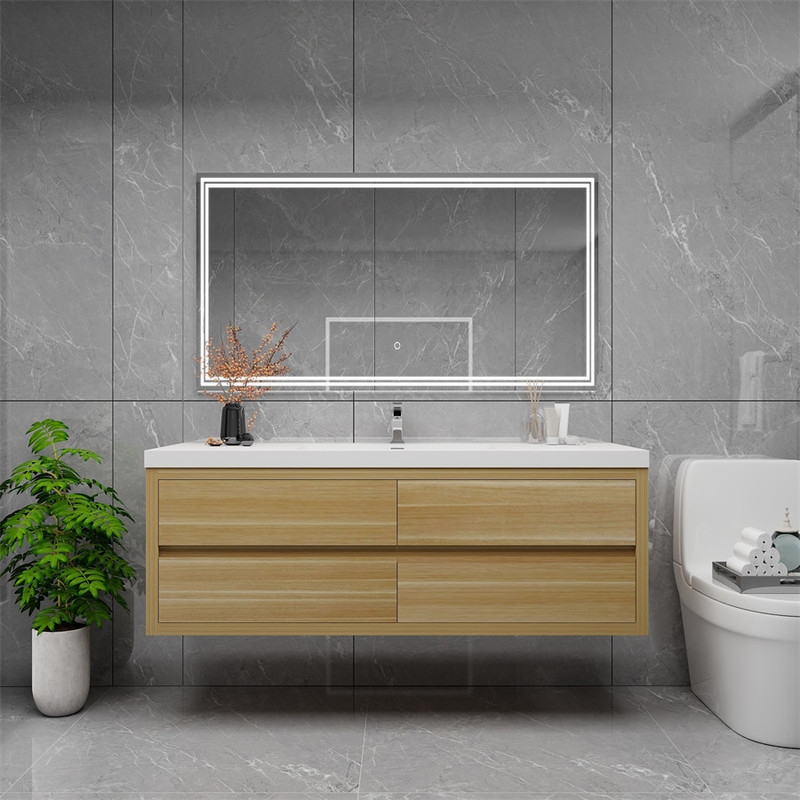 Louis 60" Floating Modern Bathroom Vanity - Single Sink - LOS ANGELES ...