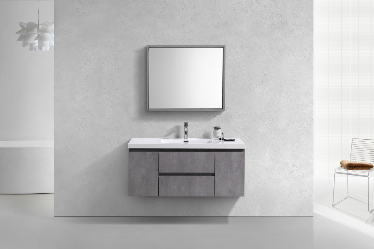 MOB 48" Wall Mounted Modern Bathroom Vanity - LOS ANGELES VANITIES