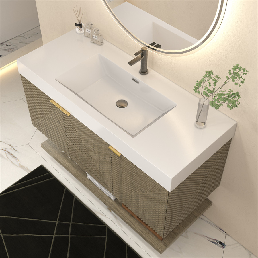 MT 48" Floating Modern Bathroom Vanity