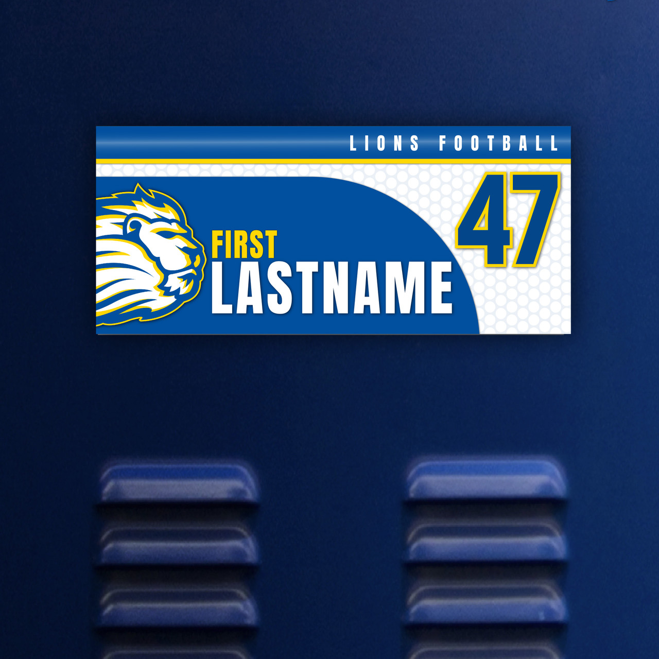 PRO Magnetic Locker Nameplate 3.5 x 8"