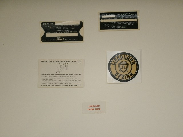 Data Plate Decal Late '57 #110-17B - CTCI Store