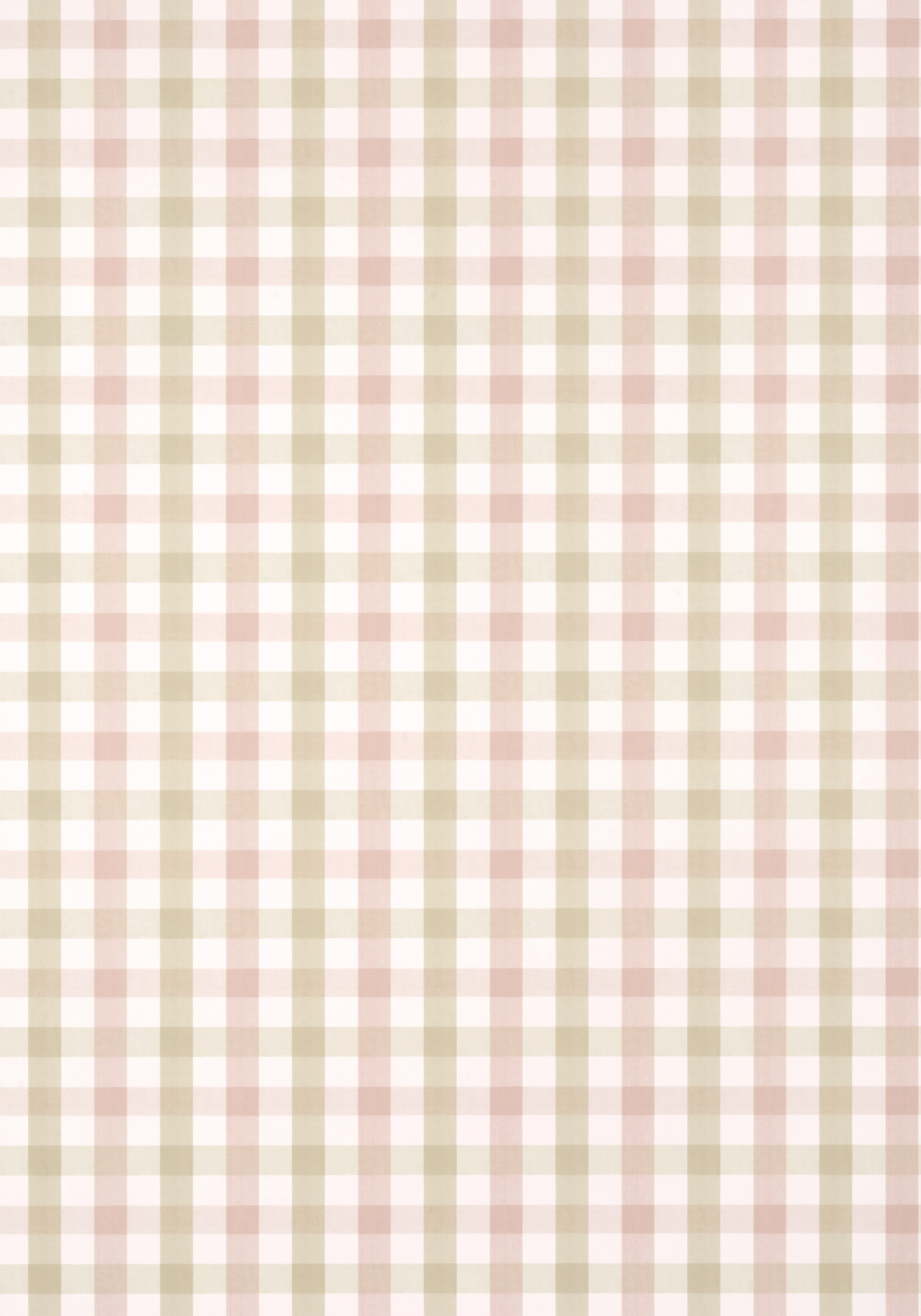 Hamptons Style Checkered Plaid Pink Beige Wallpaper | Anna French ...
