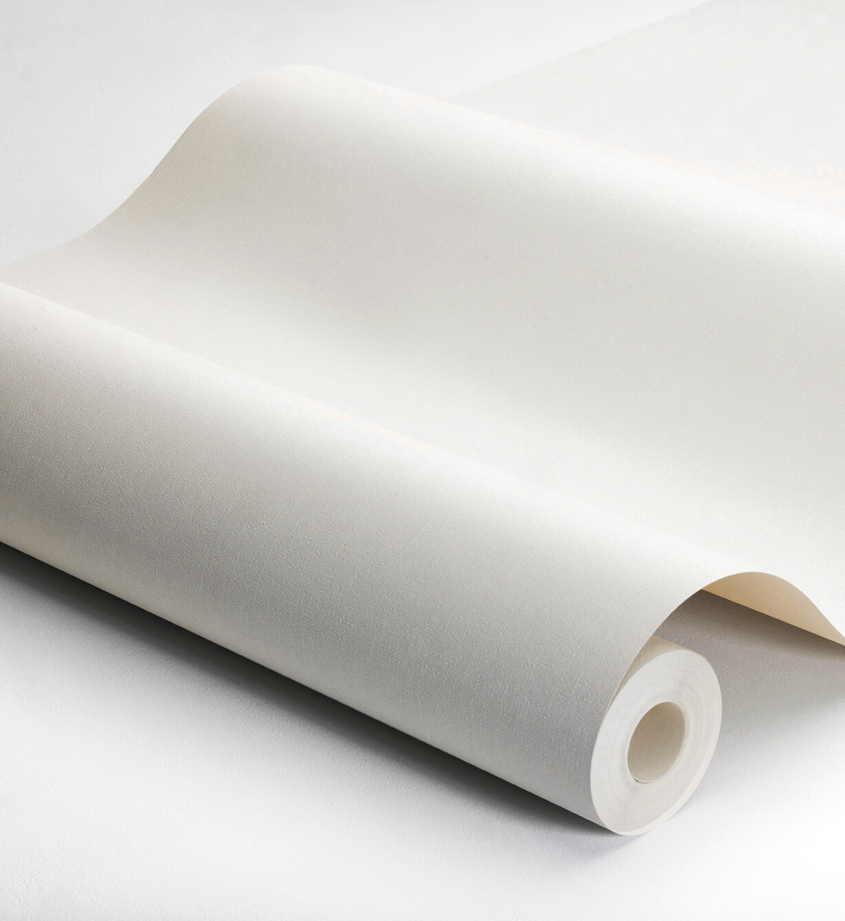 Plain Textured Calm White Wallpaper | Borastapeter Linen