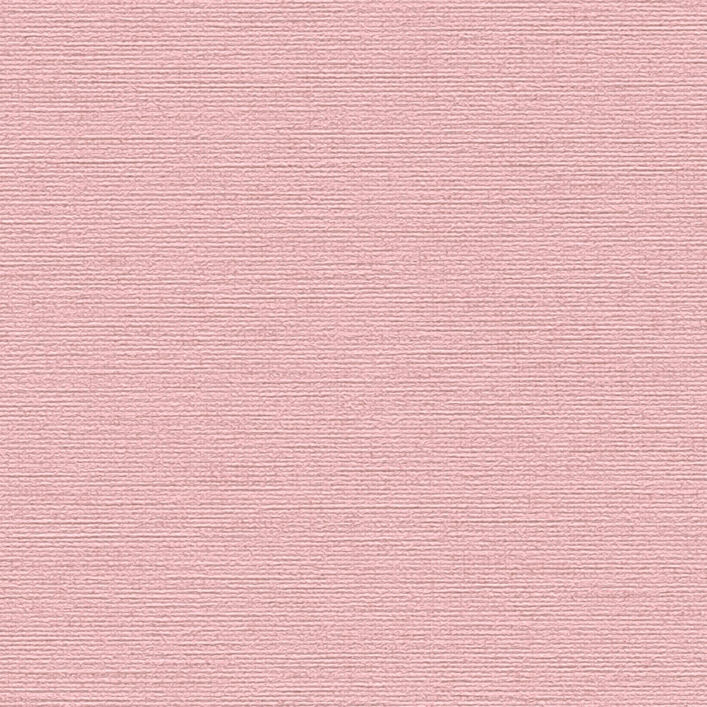 Textured Linen Effect Soft Pink Wallpaper | Living Walls Plain Linen