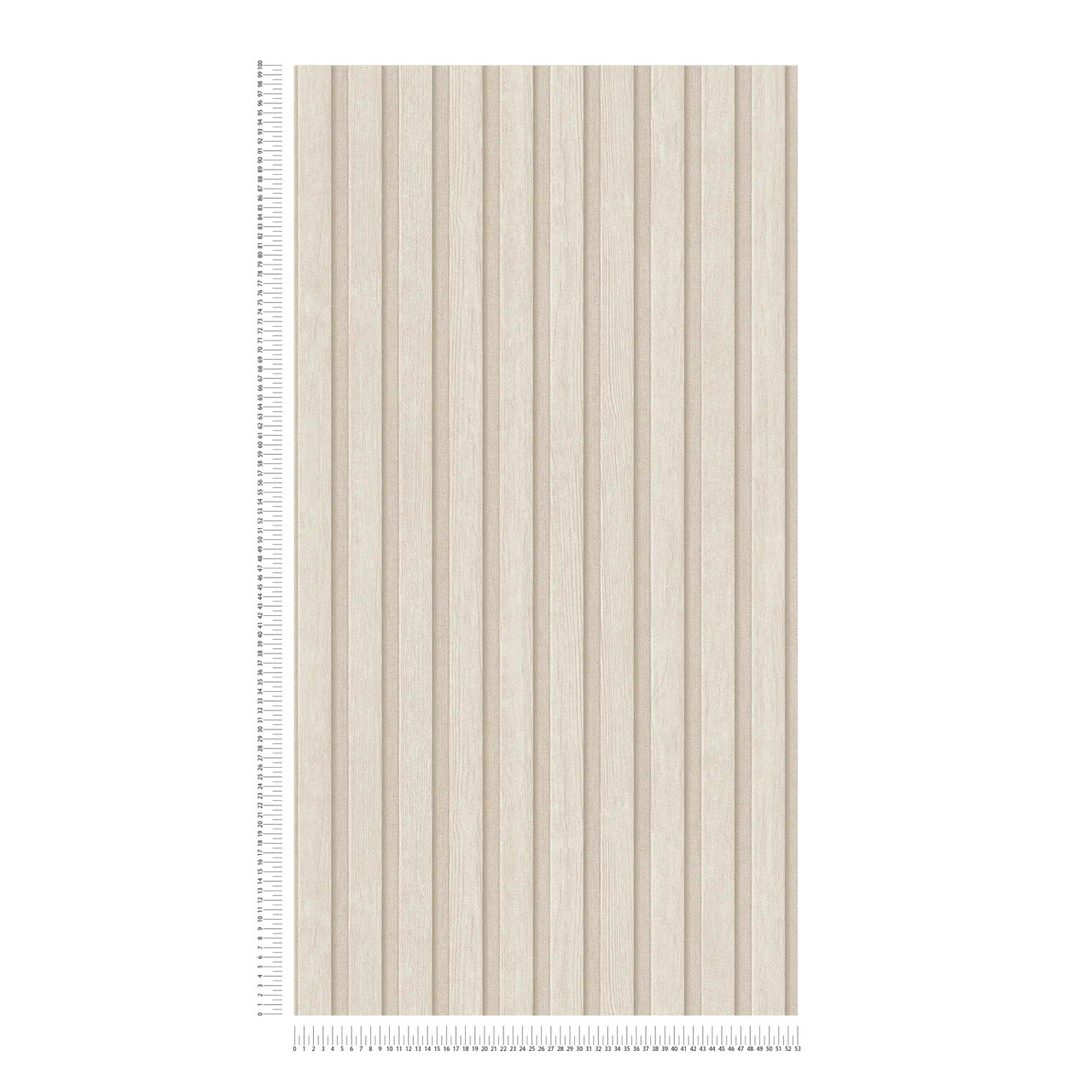 Textured Wood Panelling Effect Cream Wallpaper | AS Creation Panel Wall
