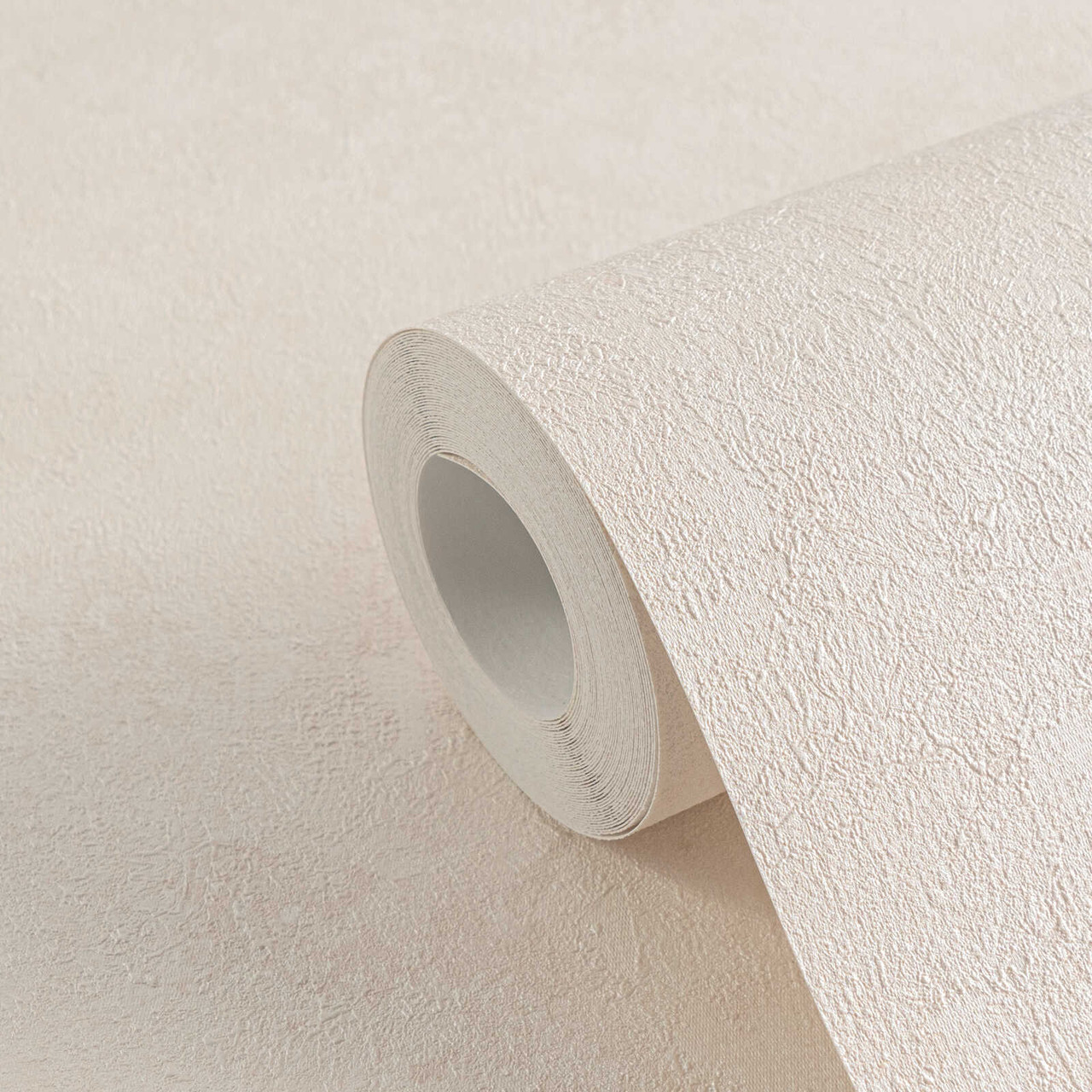 Textured Rendered Concrete Effect Pale Cream Wallpaper | Living Walls ...