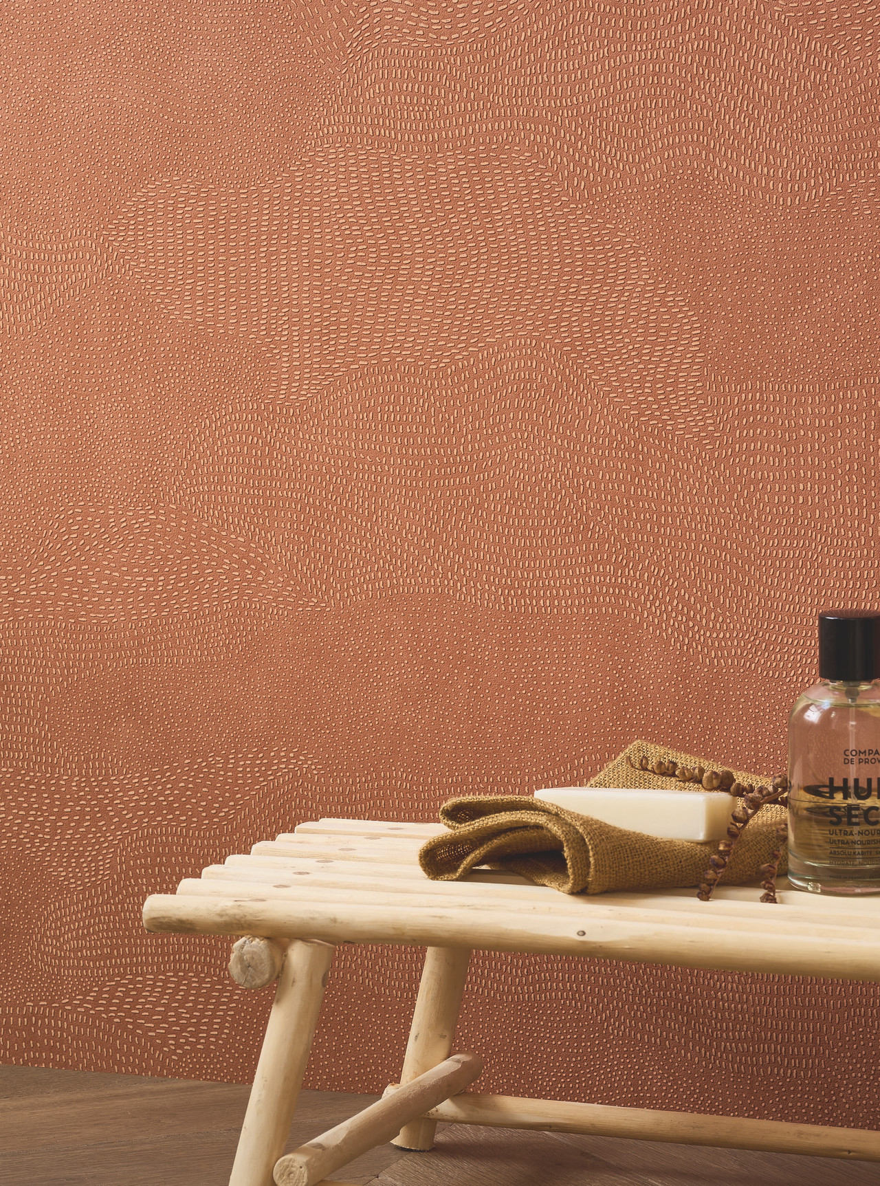 Geometric Abstract Clouds Grey Beige Vinyl Wallpaper | Casadeco Nubio