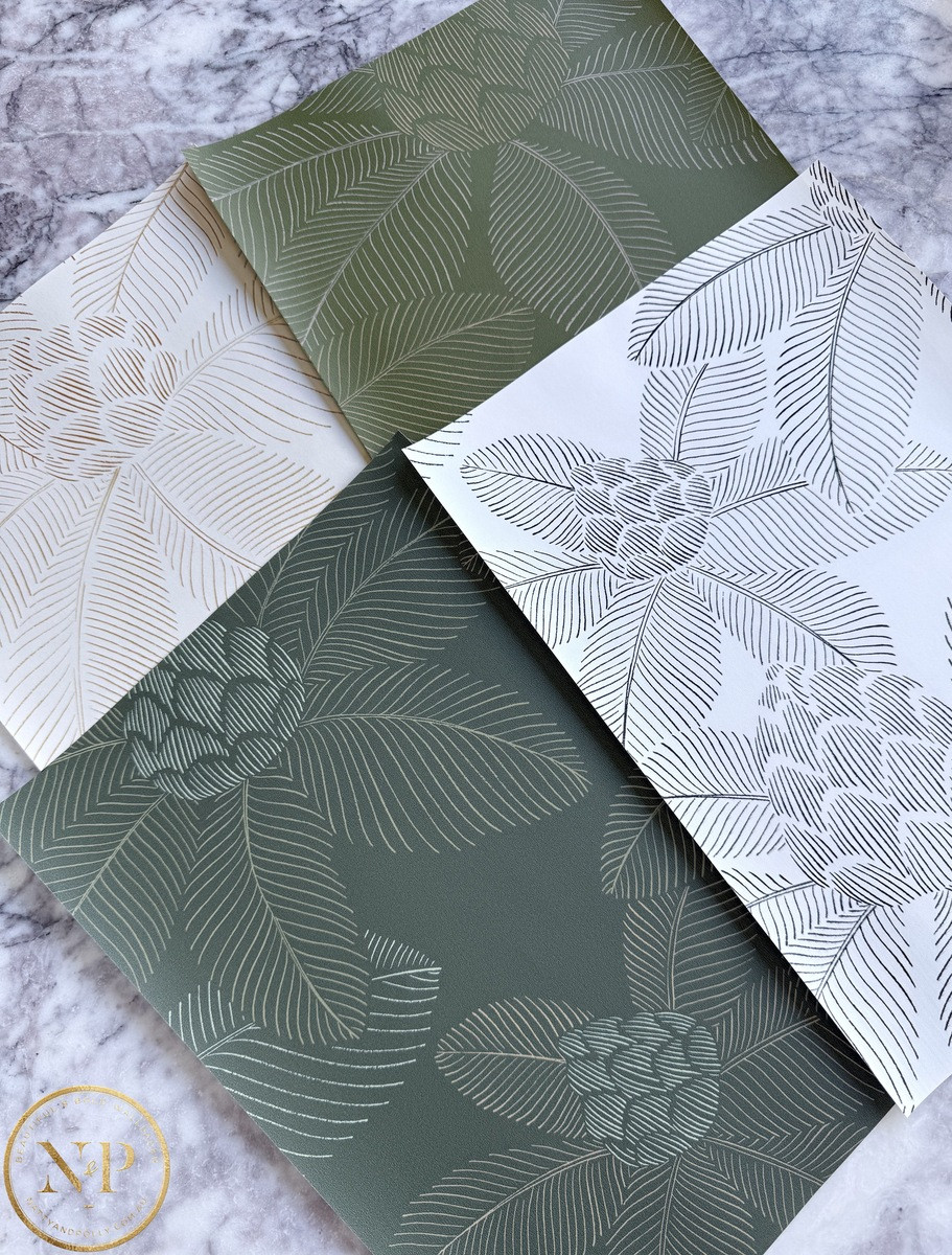 All Over Lotus Floral Green Vinyl Wallpaper | Caselio Lotus