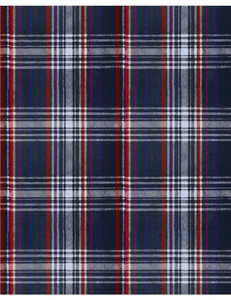 Blue and Red Checked Plaid Nautical Wallpaper | Mind The Gap
