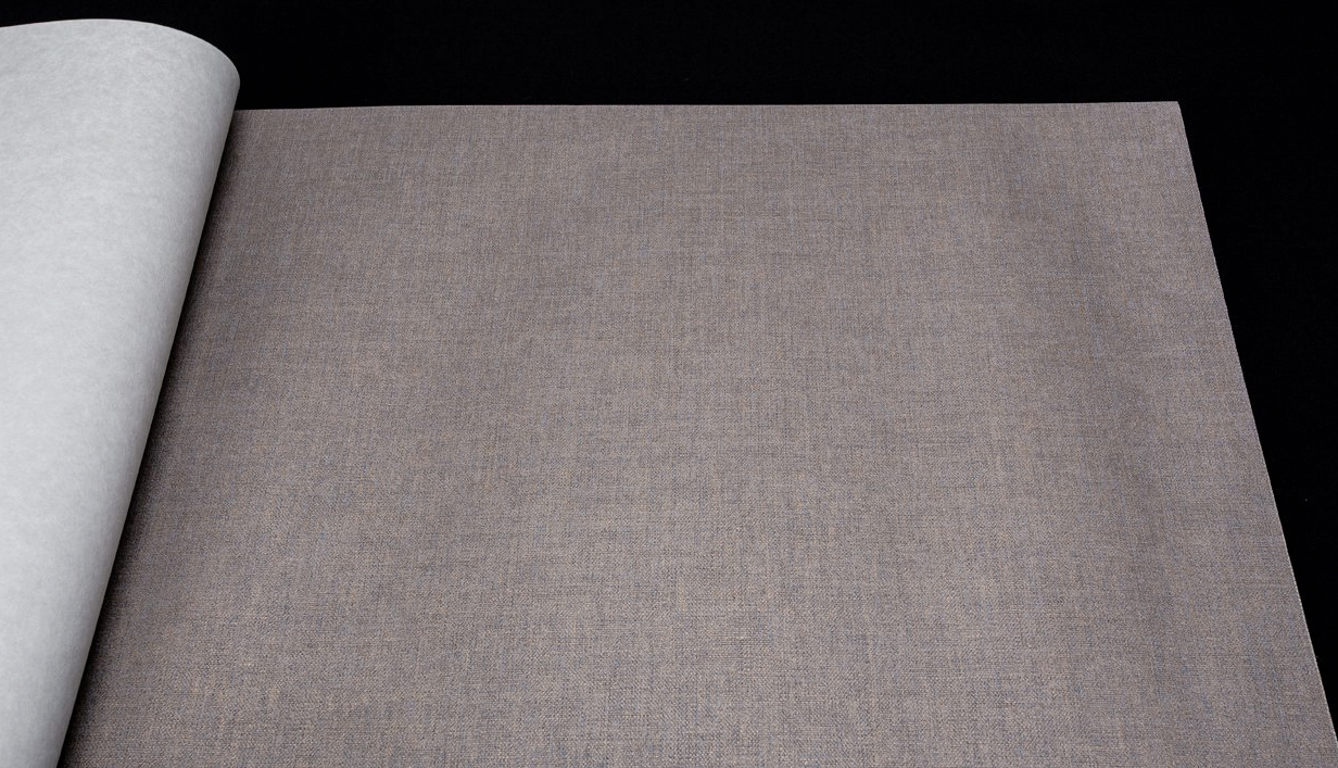 Bronze Linen Textured Vinyl Wallpaper Caselio