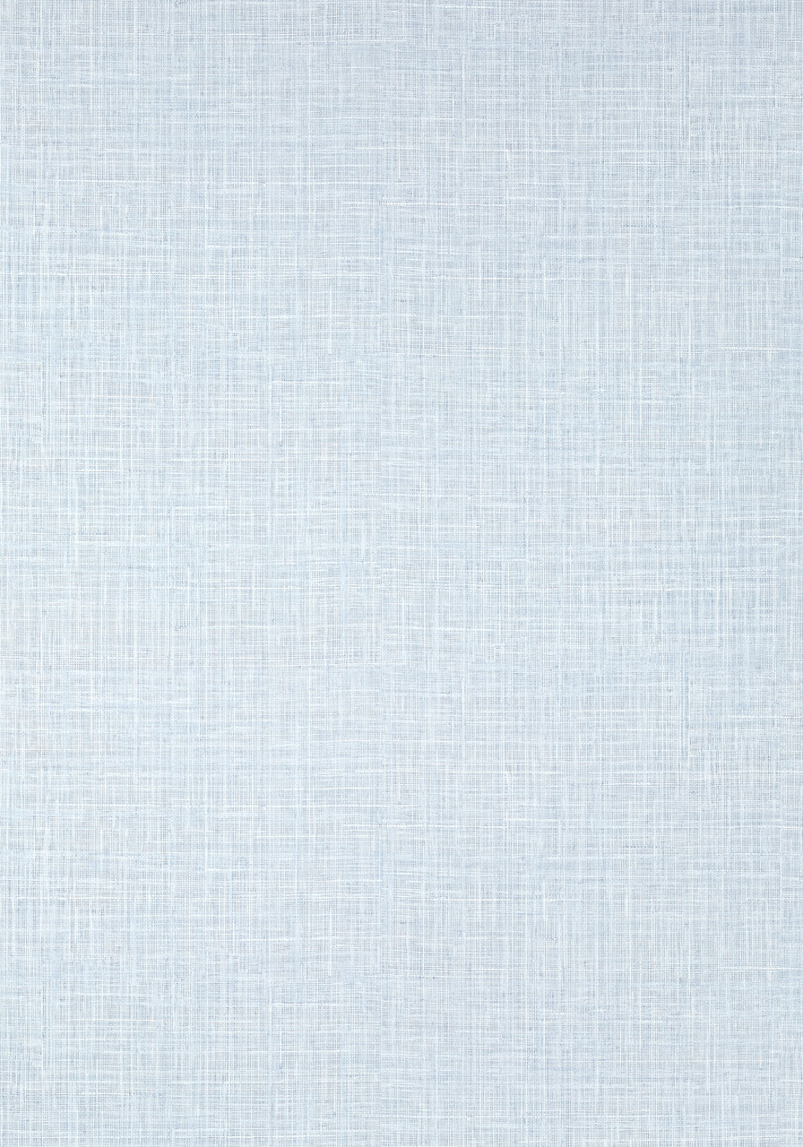 Textured Vinyl Linen Effect Sky Blue Wallpaper | Thibaut Fine Harvest