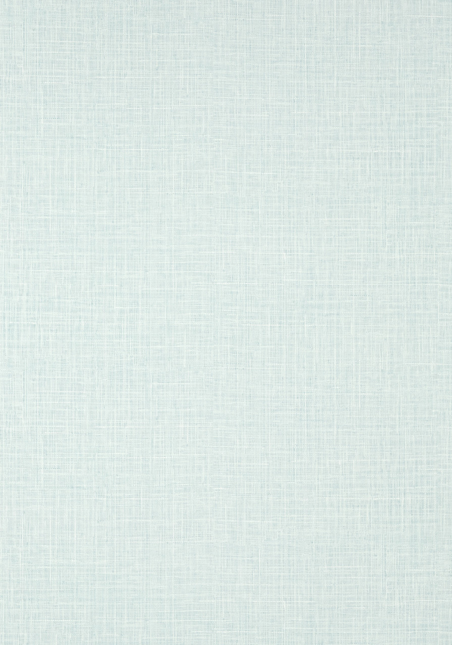 Textured Vinyl Linen Effect Spa Blue Wallpaper | Thibaut Fine Harvest