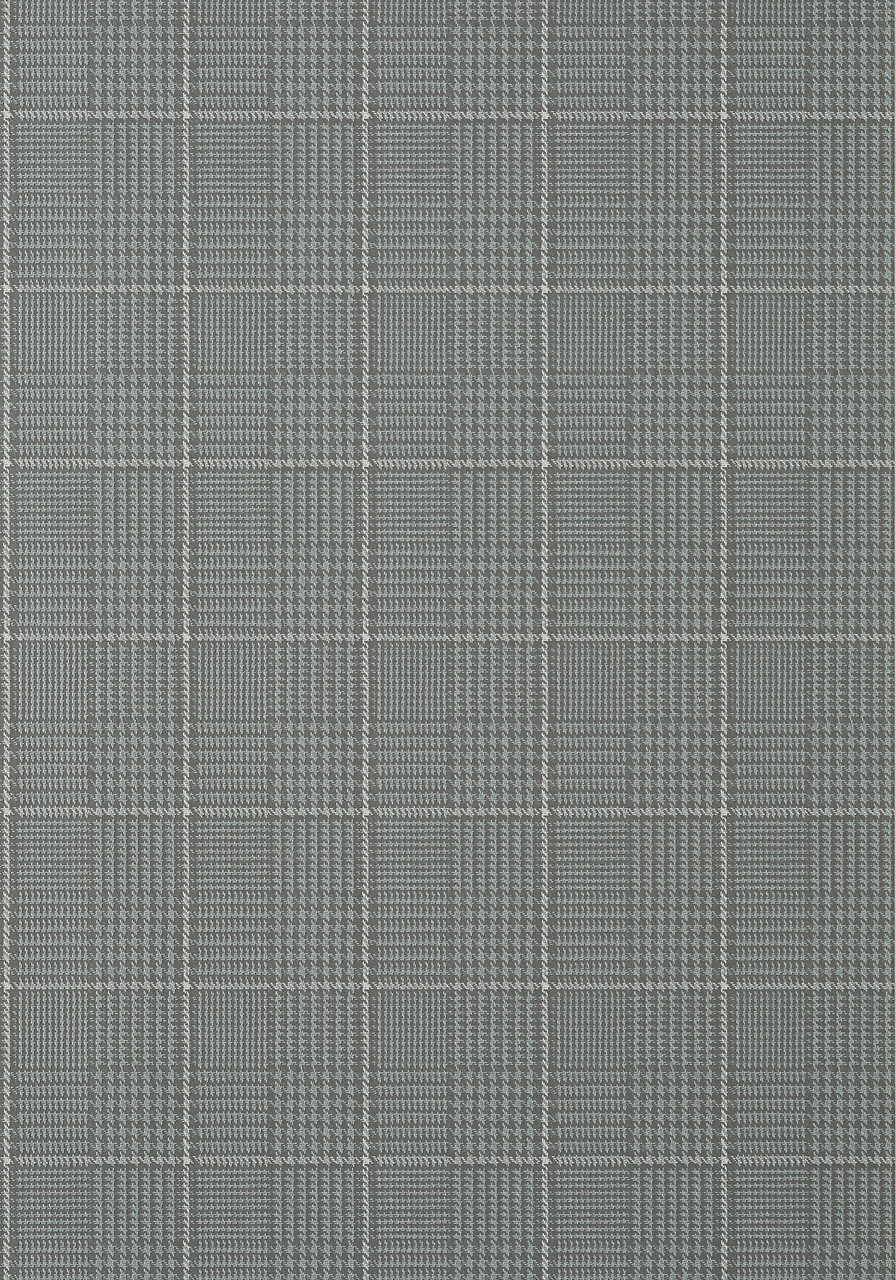Vinyl Checked Grey Wallpaper | Thibaut Grassmarket Check