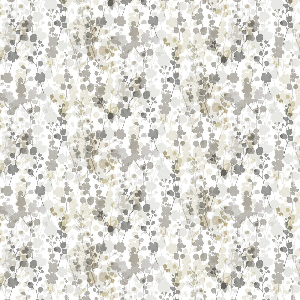 Delicate Watercolour Blooms Natural Grey Natural Wallpaper \ Ohpopsi ...