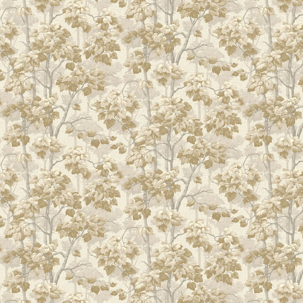 Serene Giorgio Trees And Branches Natural Beige Vinyl Wallpaper