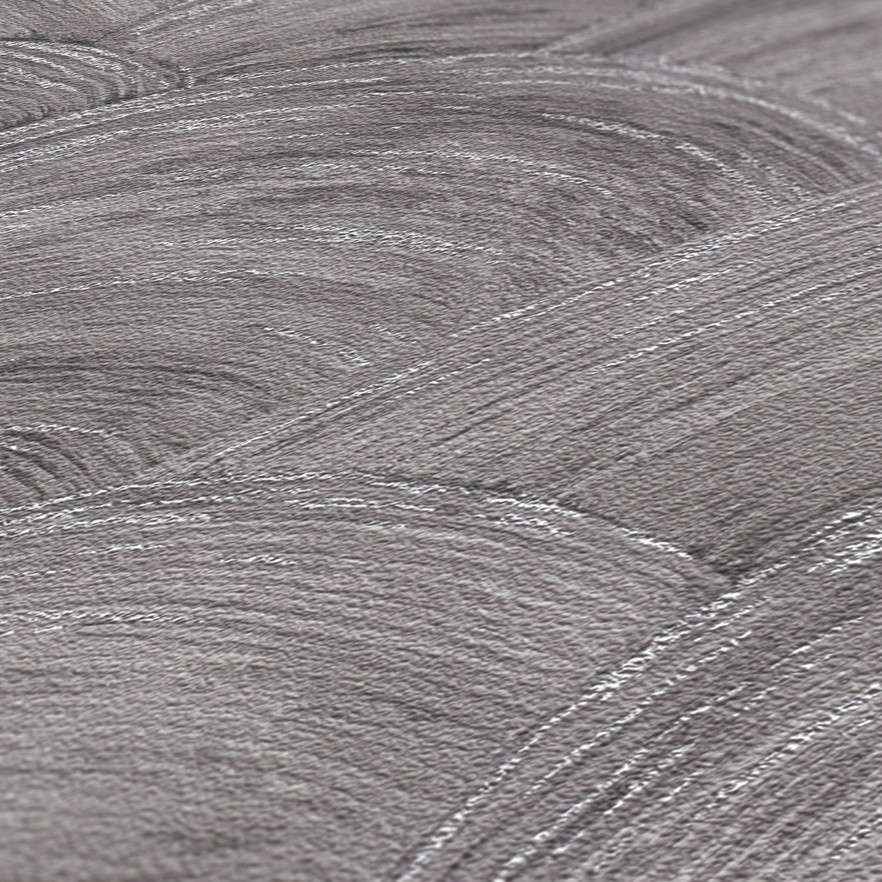 Hand Painted Effect Metallic Grey Non Woven Wallpaper | AS Creation