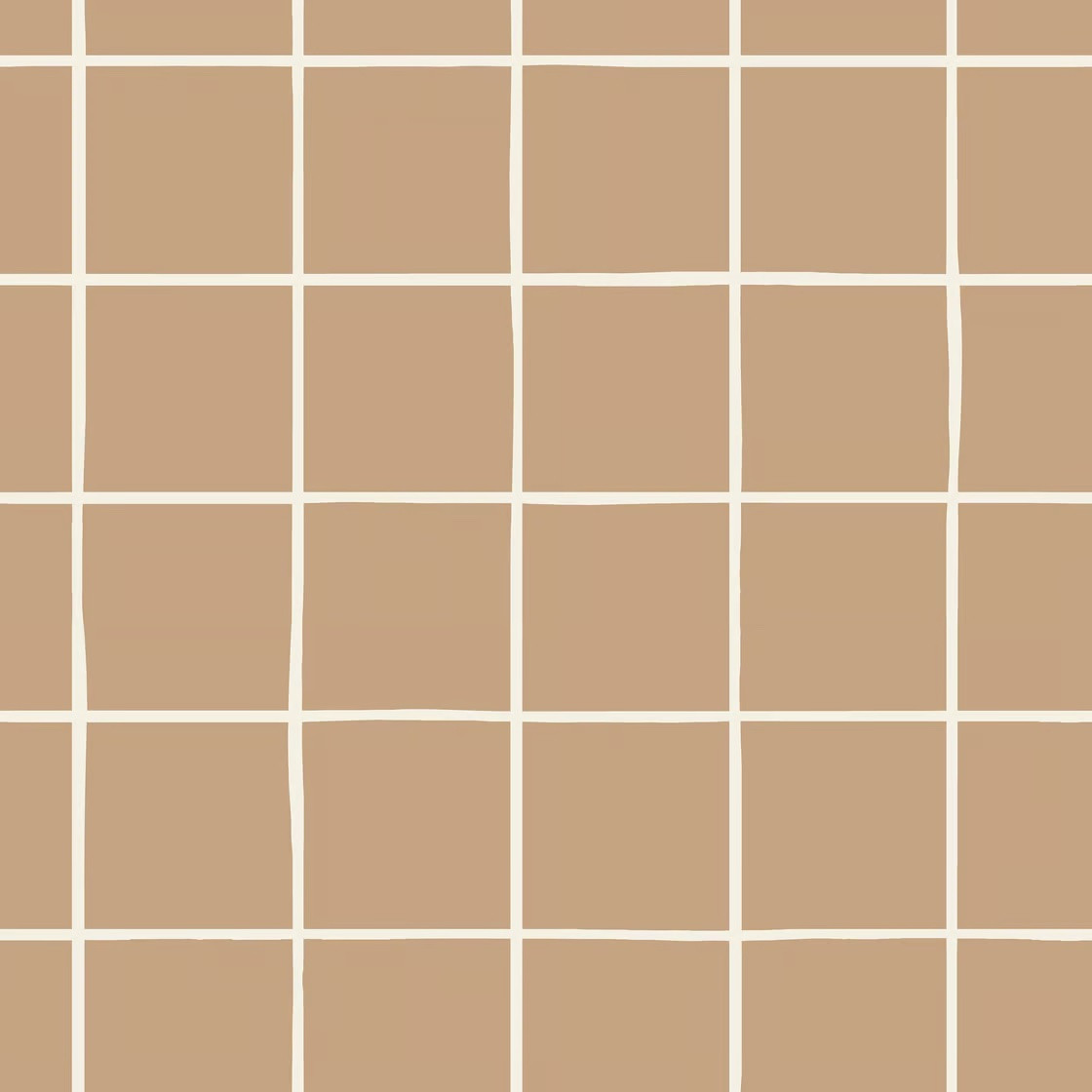 Simple Checkered Natural Tan Coloured Vinyl Wallpaper | Caselio Keep Calm