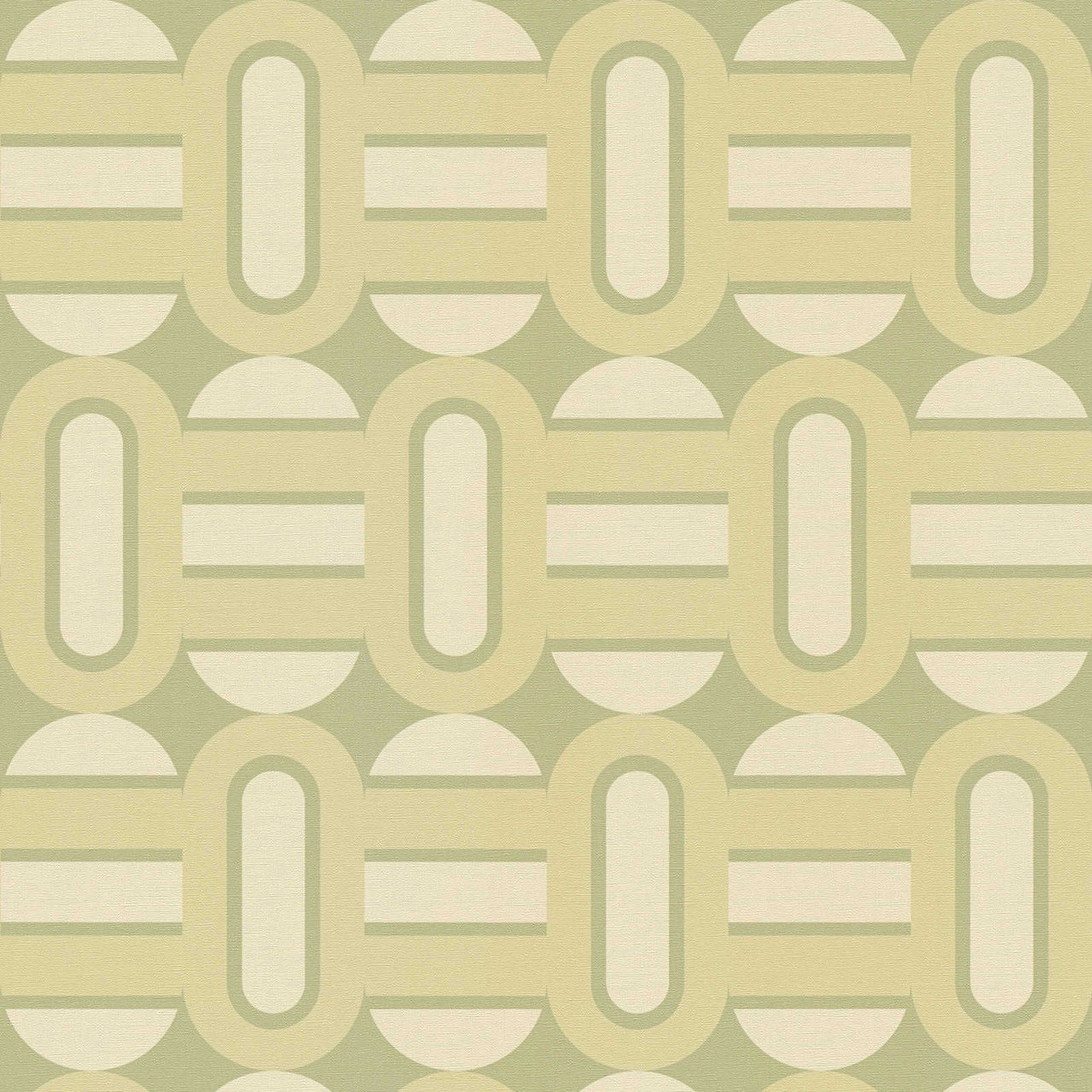 Funky Retro Geometric Green Wallpaper | AS Creation Funkadelic