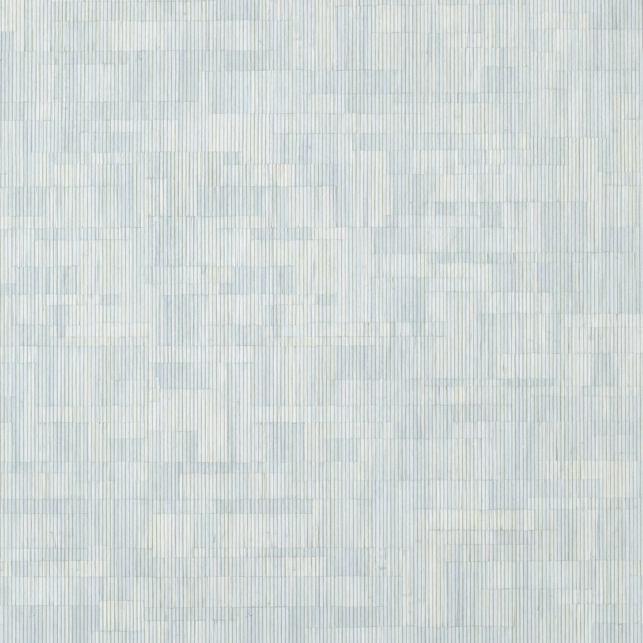 Embossed Textured Soft Blue Vinyl Wallpaper | Thibaut Bamboo Mosaic