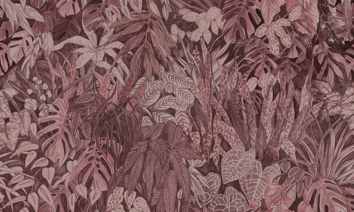 Tanglewood Forest Wall Clay Red Wallpaper Mural