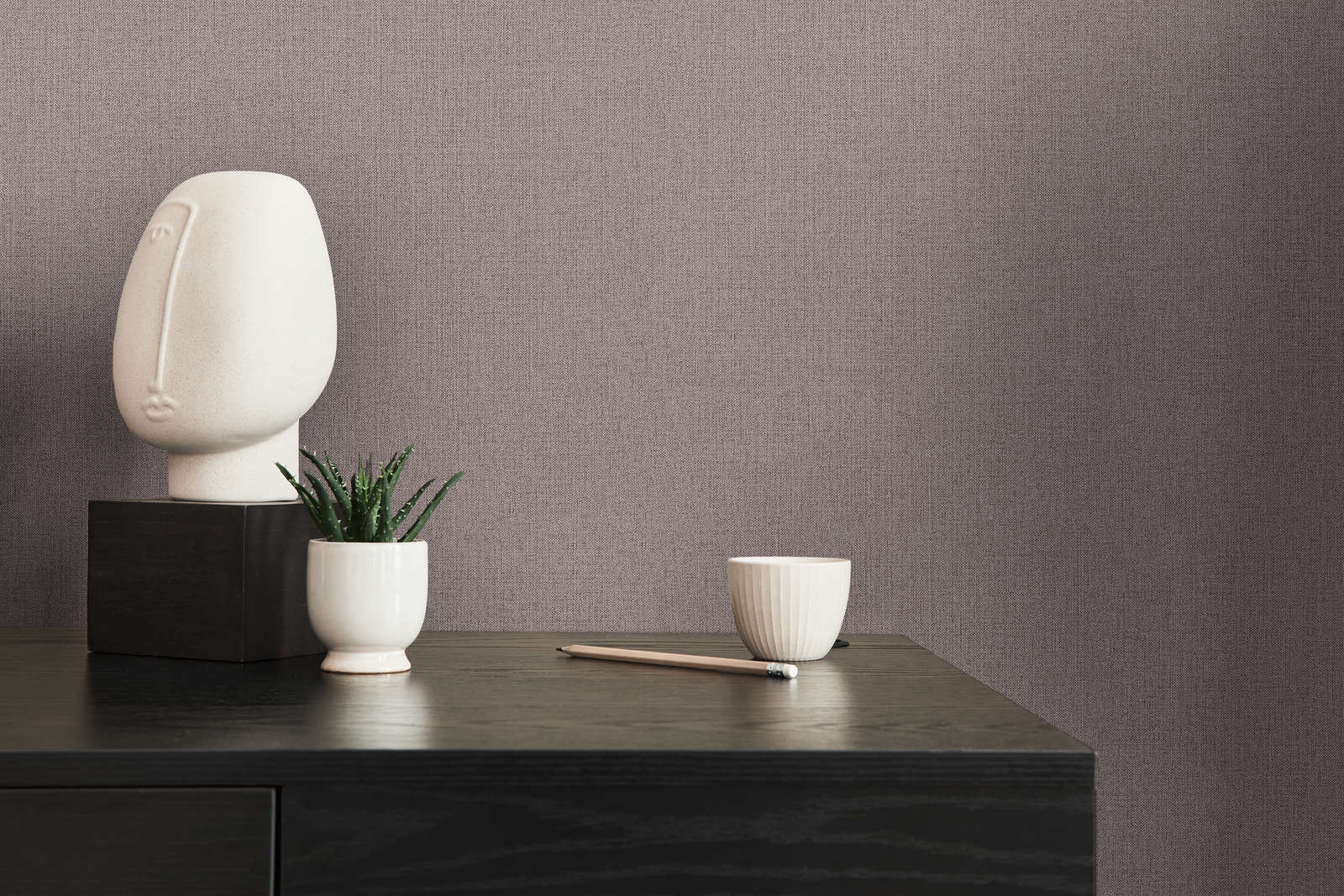 Textured Fine Grey Beige Wallpaper | AS Creation Hygge Linen