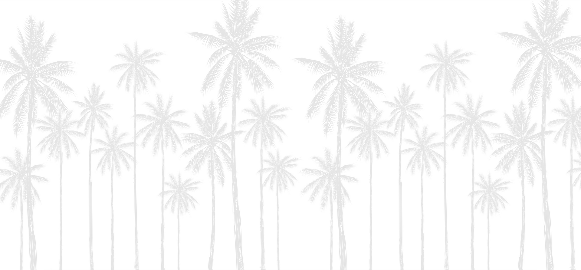 Simple Two Tone Palm Tree Grey and White Wallpaper Mural