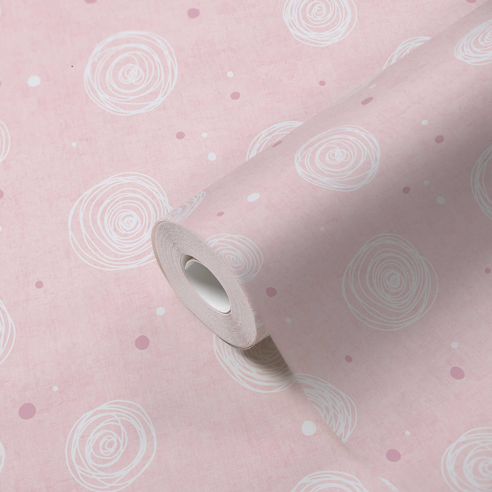 Childrens Irregular Circles Pink Wallpaper | AS Creation Vortex