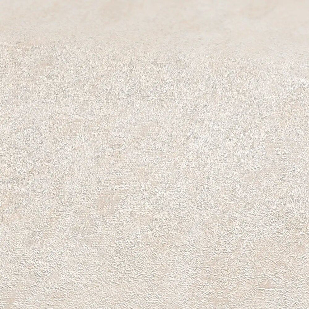 Textured Rendered Concrete Effect Pale Cream Wallpaper | Living Walls ...