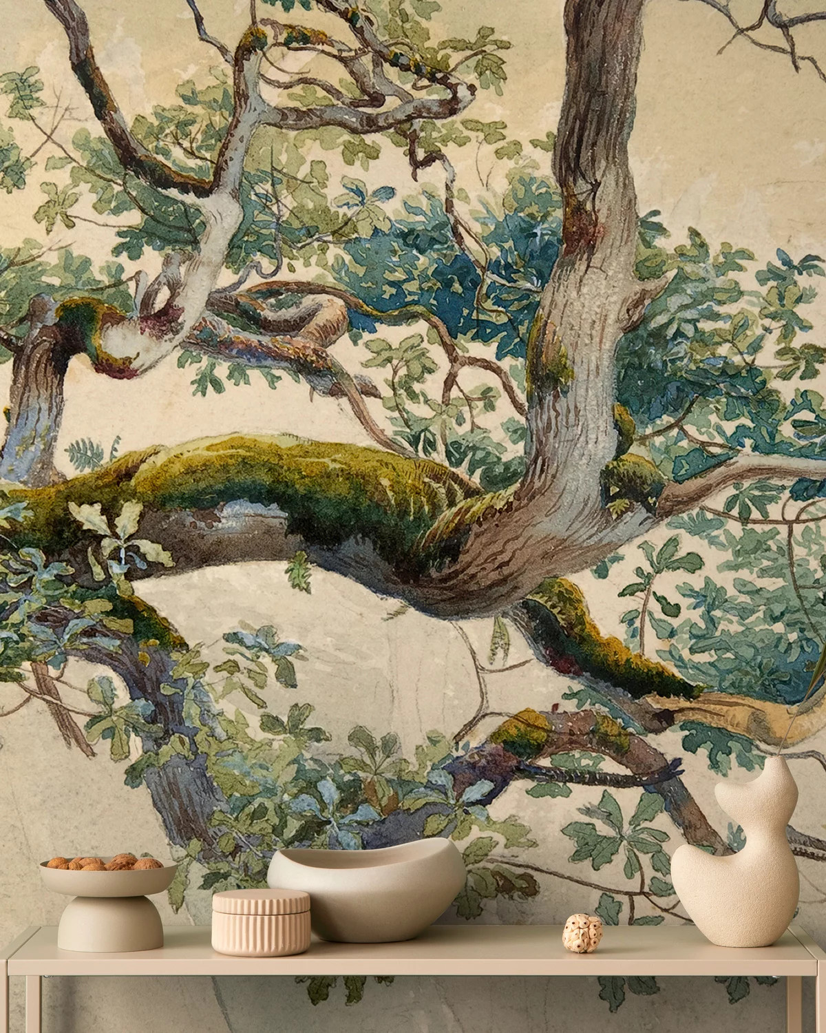 Mural - Tree Branch Art (Per Sqm) - Natty and Polly Wallpaper Australia