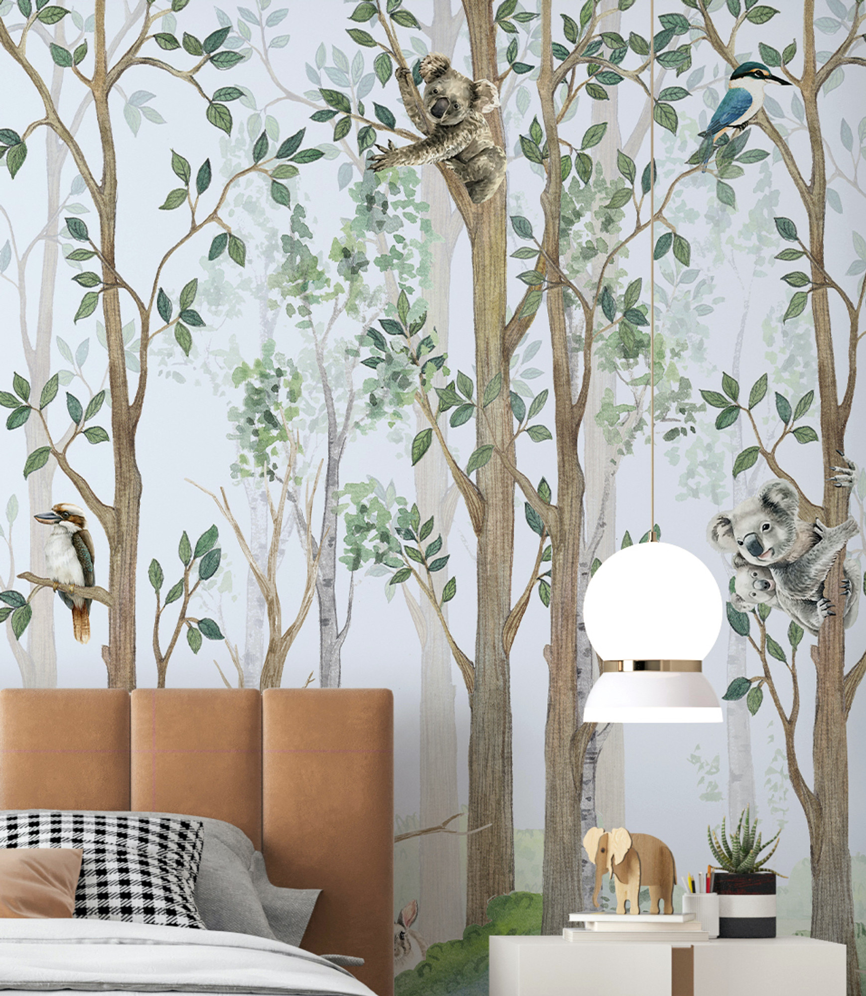 Australian Animals Wallpaper Wall Mural | Kangaroo Echidna Koala ... Australian Animals Wallpaper Wall Mural | Kangaroo Echidna Koala ...