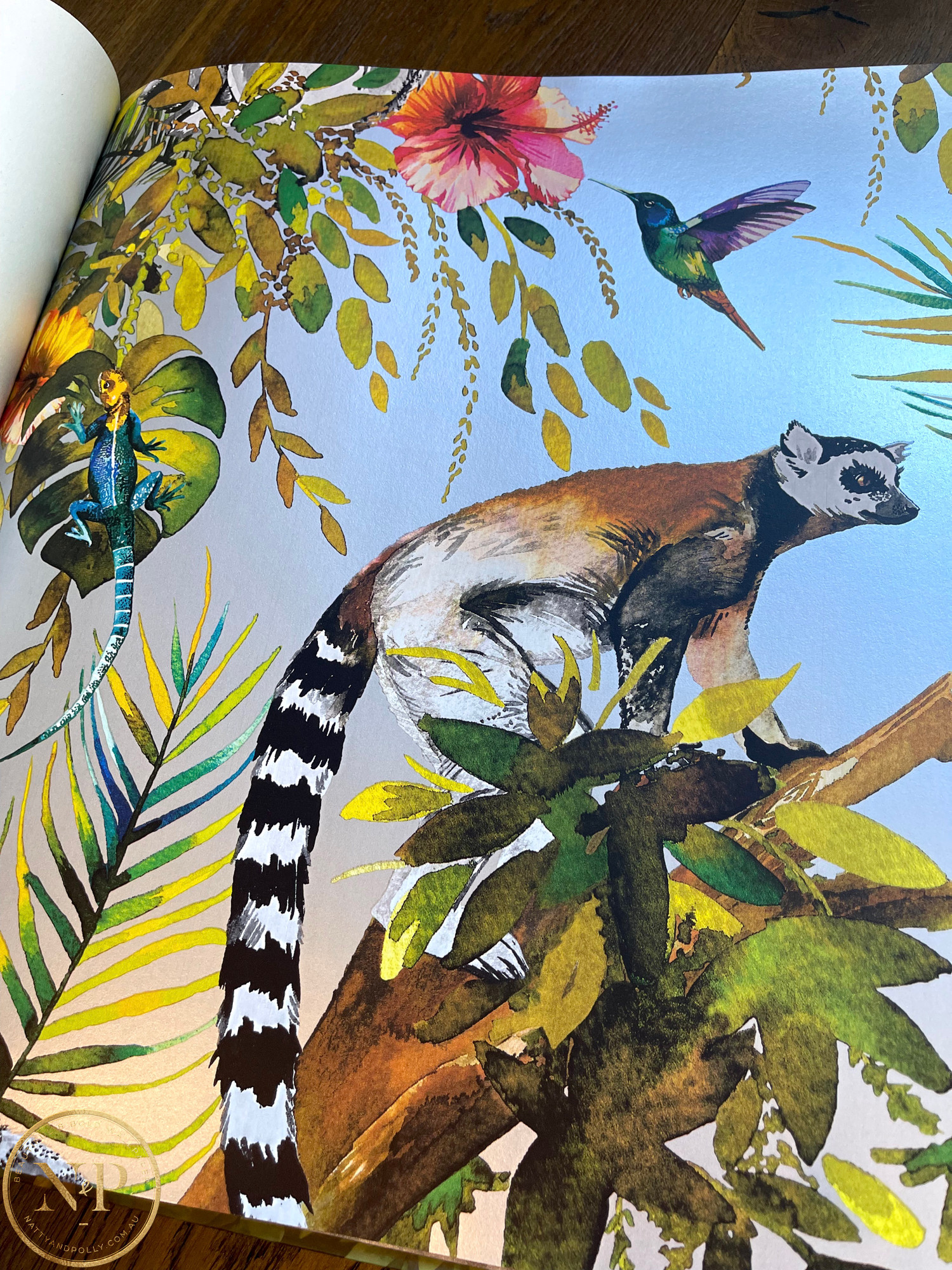 Silver Lemur Tropical Jungle Forest Wallpaper Australia
