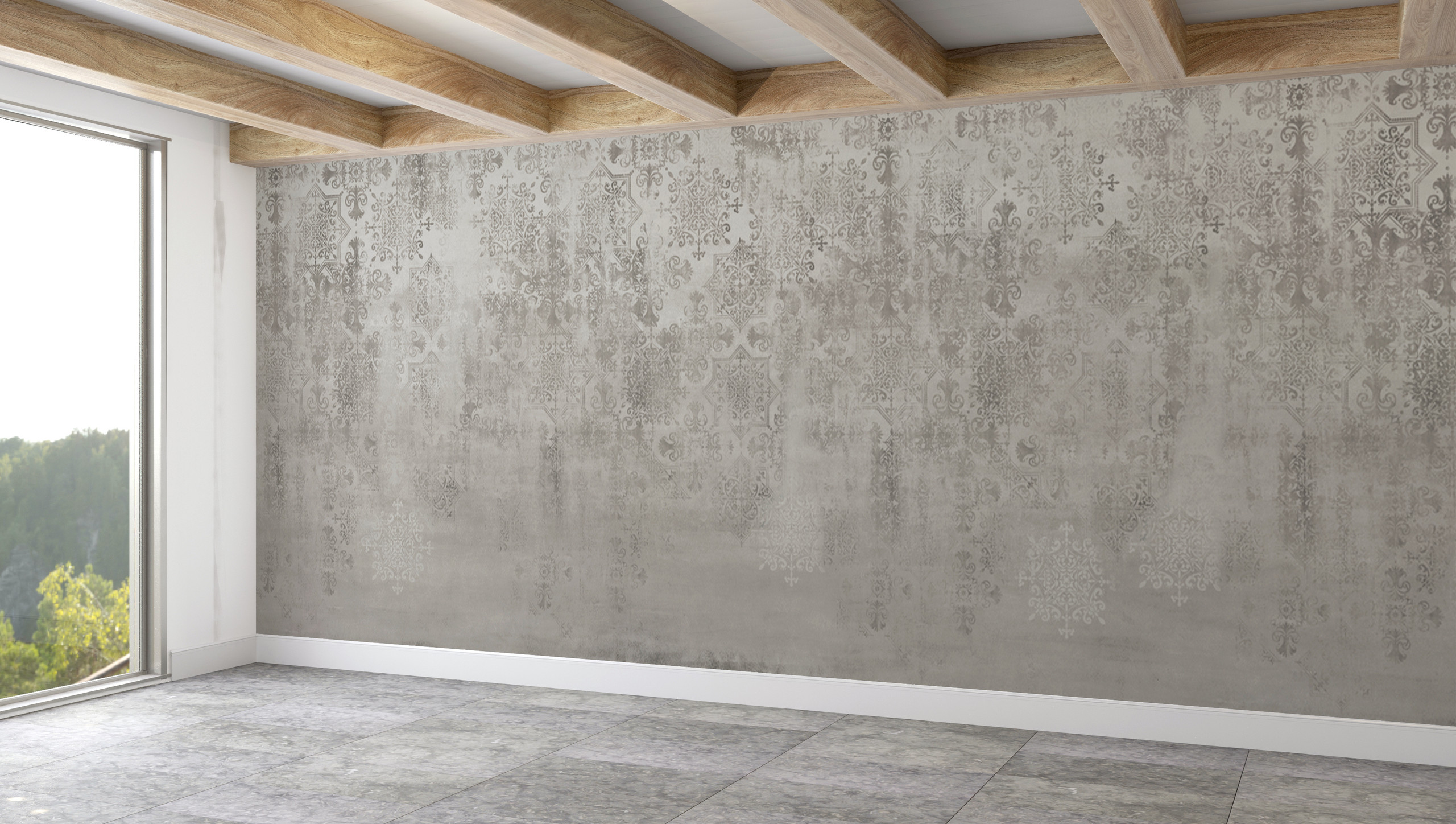 Striking Moroccan Neutral Brown Wallpaper Mural | Origin Morocco Haze