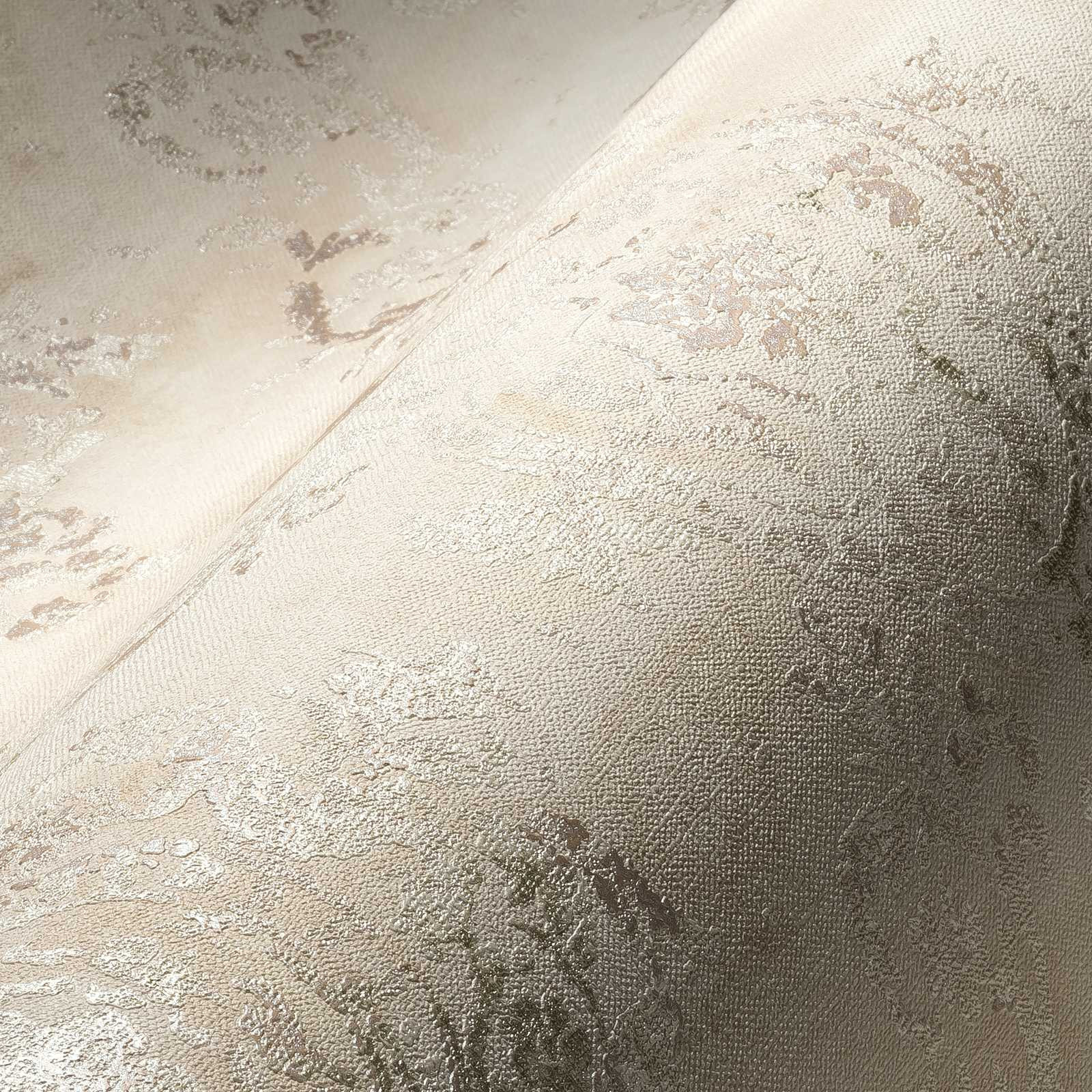 Rustic Effect Damask Cream Gold Wallpaper | AS Creation Rustic Damask