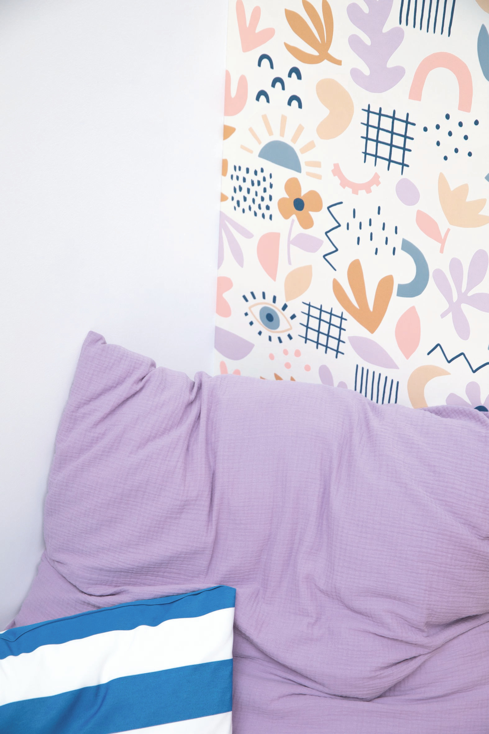Abstract Shapes Multicolour Vinyl Wallpaper | Caselio Feel Good
