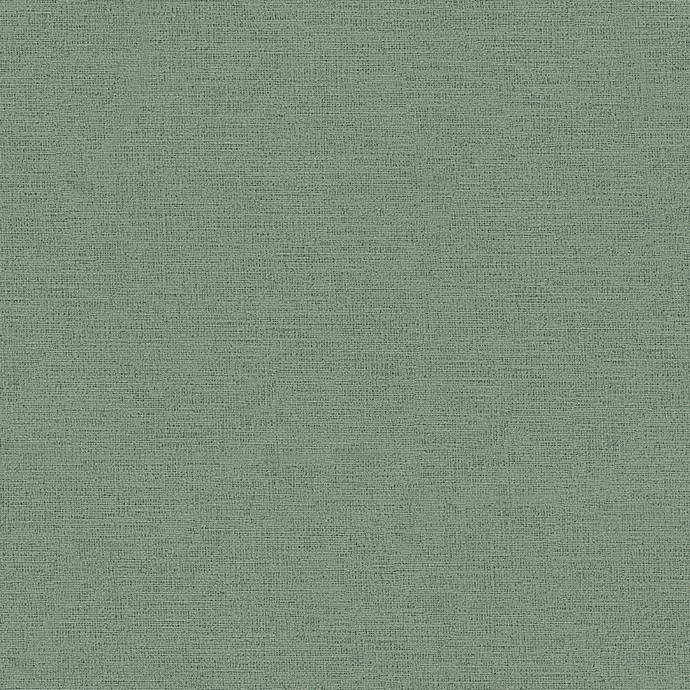 Finely Textured Effect Soft Green Wallpaper | Living Walls Plain Linen