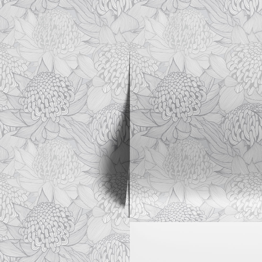 Australian Waratah Flowerhead Coral Pink Grey Wallpaper | Patricia ...