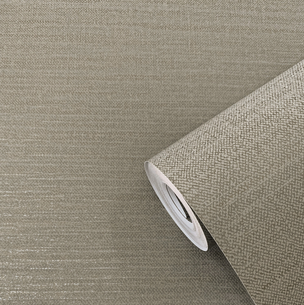 Textured Linen Effect Light Brown Wallpaper | Galerie Horizontal Weave