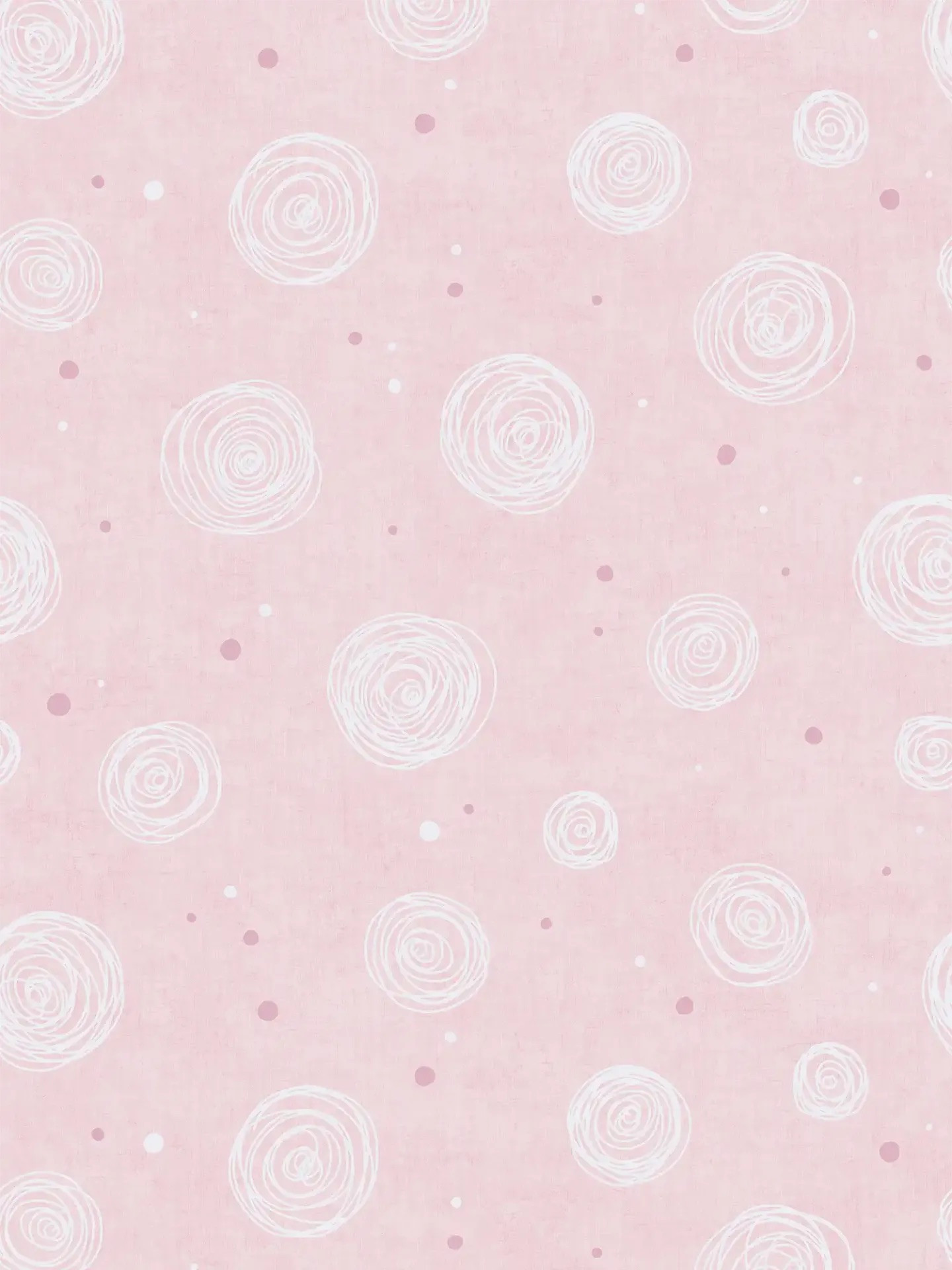 Childrens Irregular Circles Pink Wallpaper | AS Creation Vortex