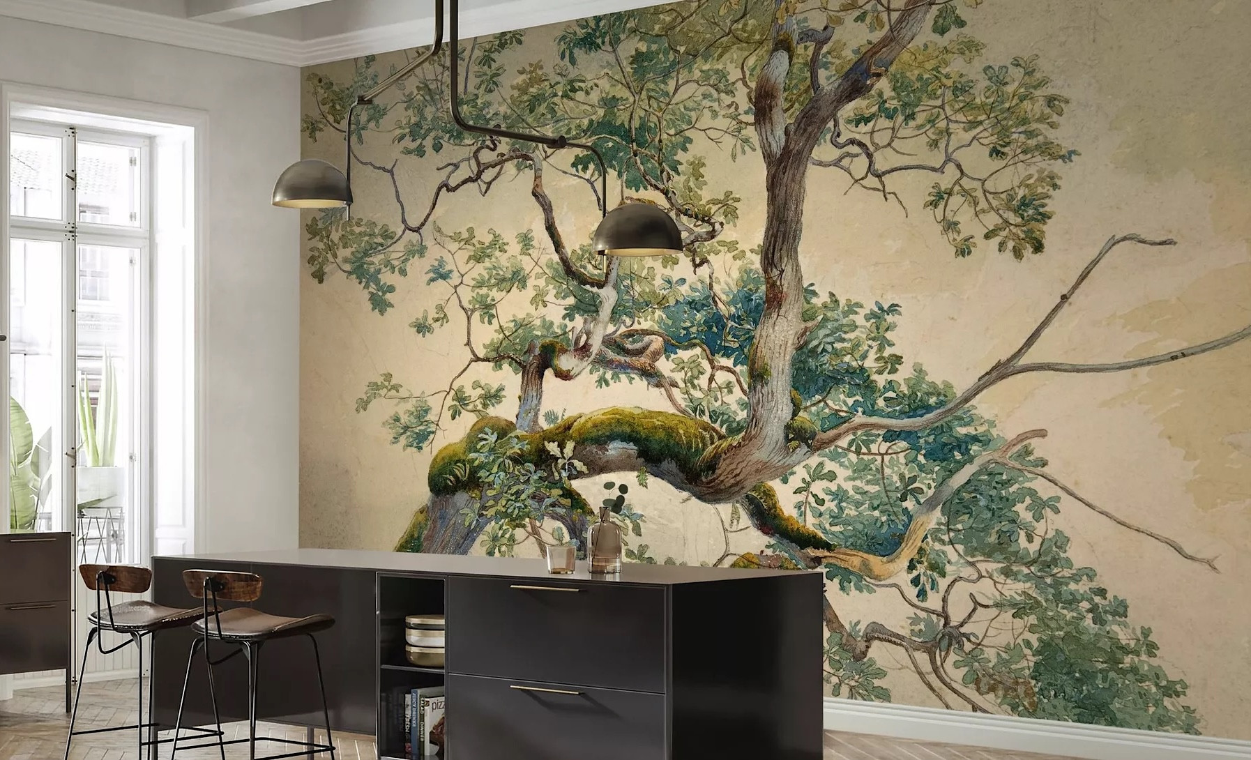 Mural - Tree Branch Art (Per Sqm) - Natty and Polly Wallpaper Australia