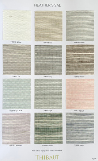 Finely Woven Textured Sisal Grasscloth White Wallpaper | Thibaut ...