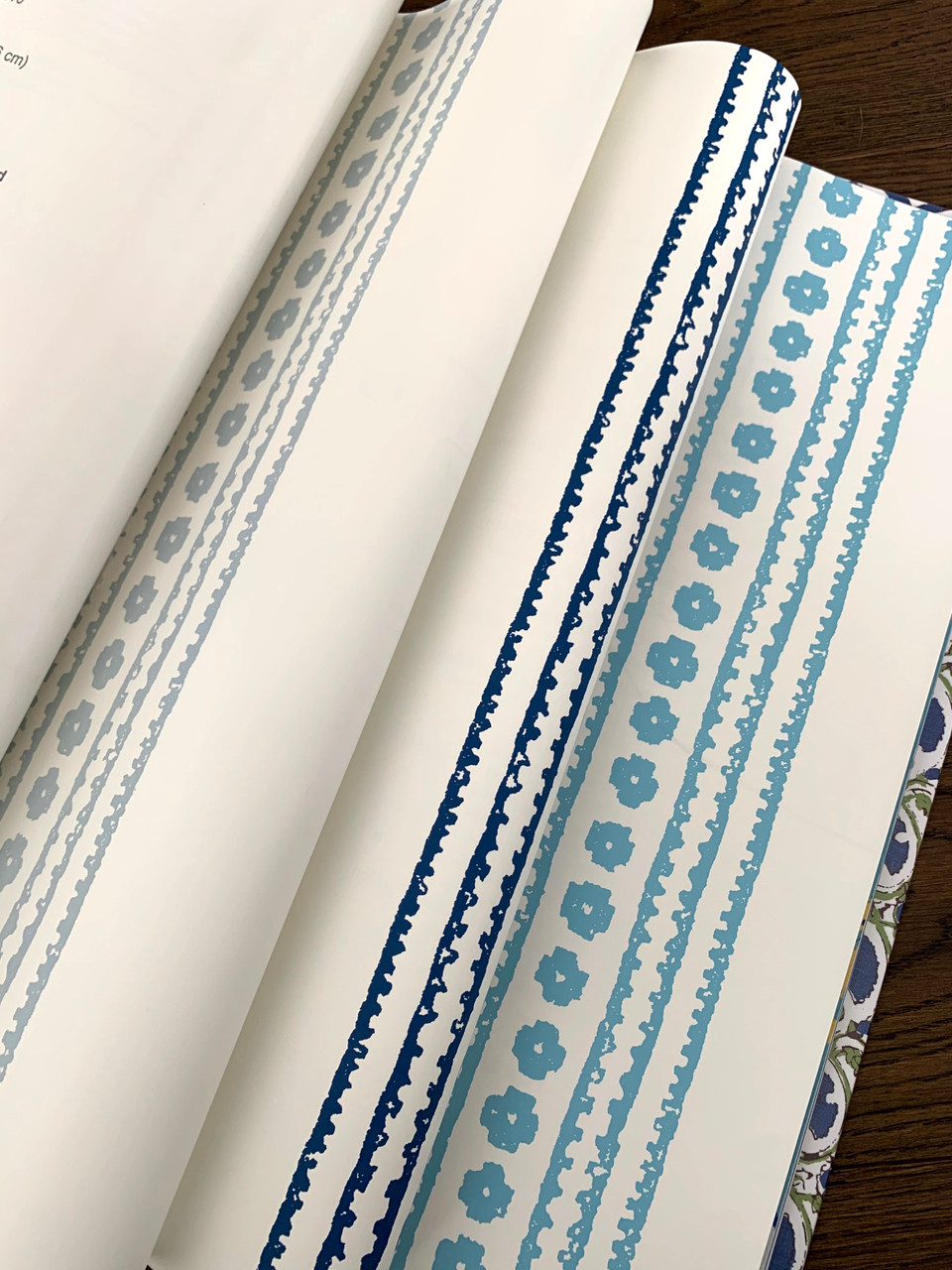 Aztec Hand Painted Stripe Navy Blue Wallpaper | Thibaut New Heaven Stripe