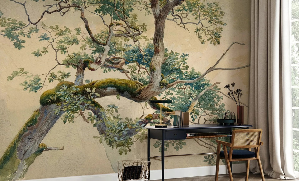 Mural - Tree Branch Art (Per Sqm) - Natty and Polly Wallpaper Australia