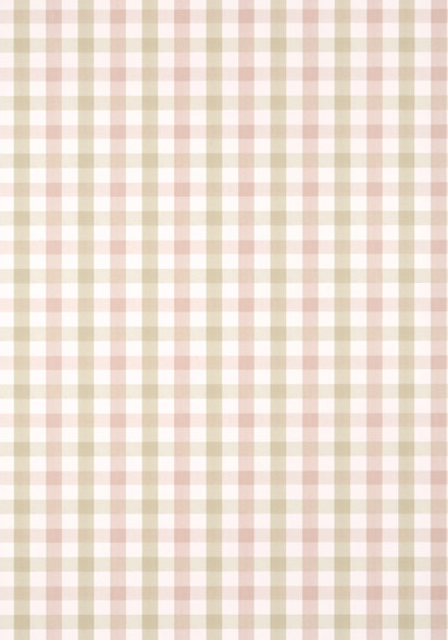 Hamptons Style Checkered Plaid Pink Beige Wallpaper | Anna French ...