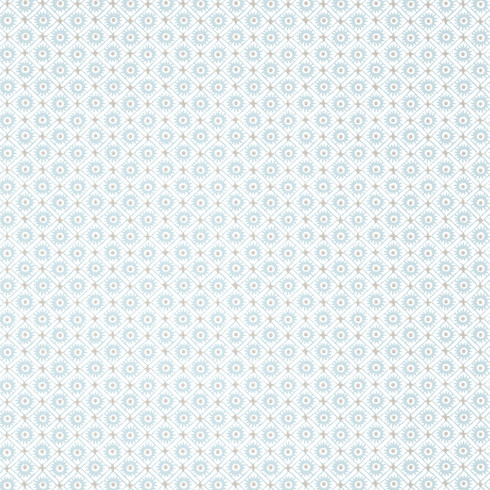 Geometric Diamond Sun Trellis Robins Egg Wallpaper | Anna French Mini Sun