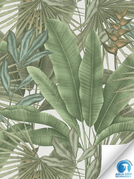 Large Scale Tropical Leaves Green Wallpaper | AS Creation Amazonas