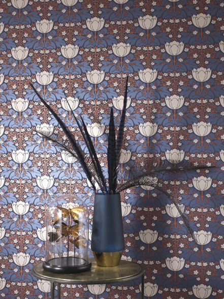 Fox Trot - Dark Blue / Copper (2 Rolls Avail.) - Natty and Polly ...