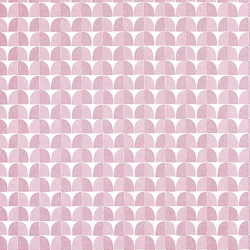 Small Scale Geometric Pattern Purple Lavender Wallpaper | Thibaut Solsbury
