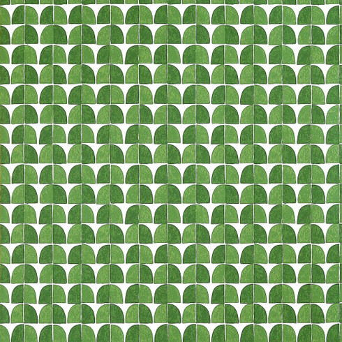 Small Scale Geometric Pattern Green Wallpaper | Thibaut Solsbury